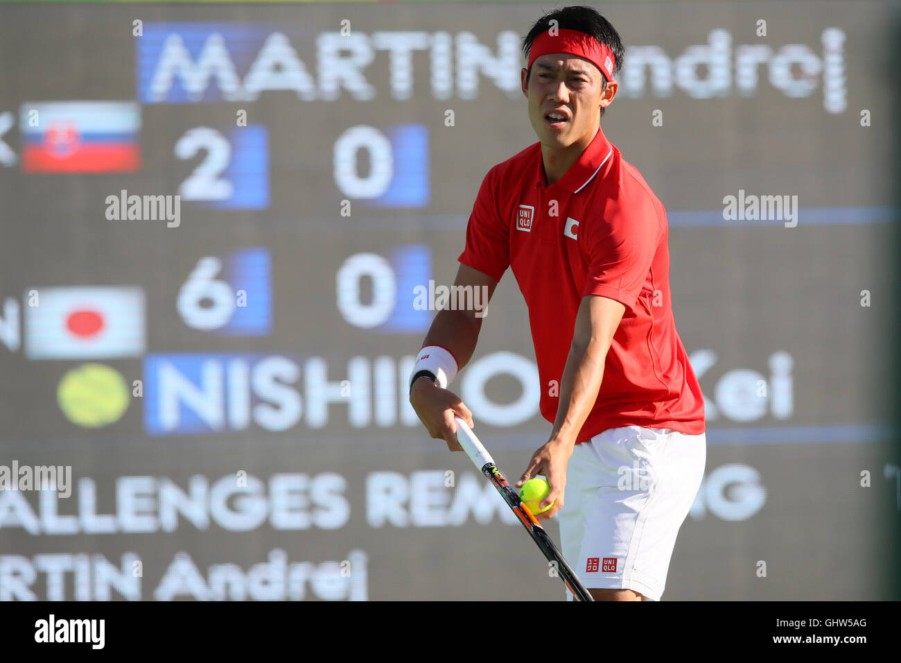 Rio de Janeiro, Brazil. 11th Aug, 2016. Kei Nishikori (JPN) Tennis ...
