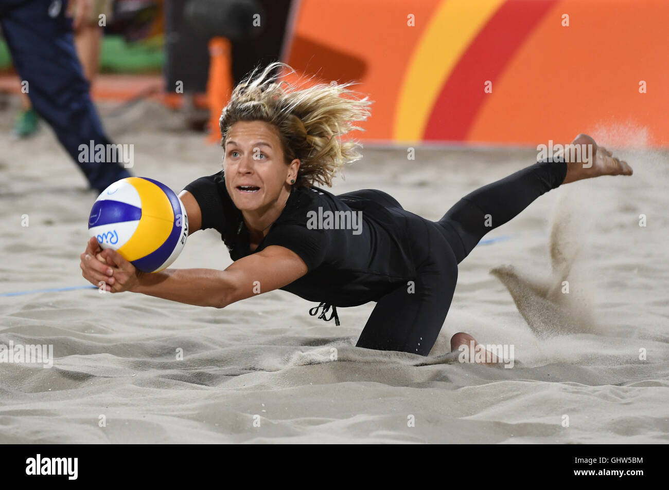 Rio de Janeiro, Brazil. 11th Aug, 2016. Laura Ludwig of Germany in ...