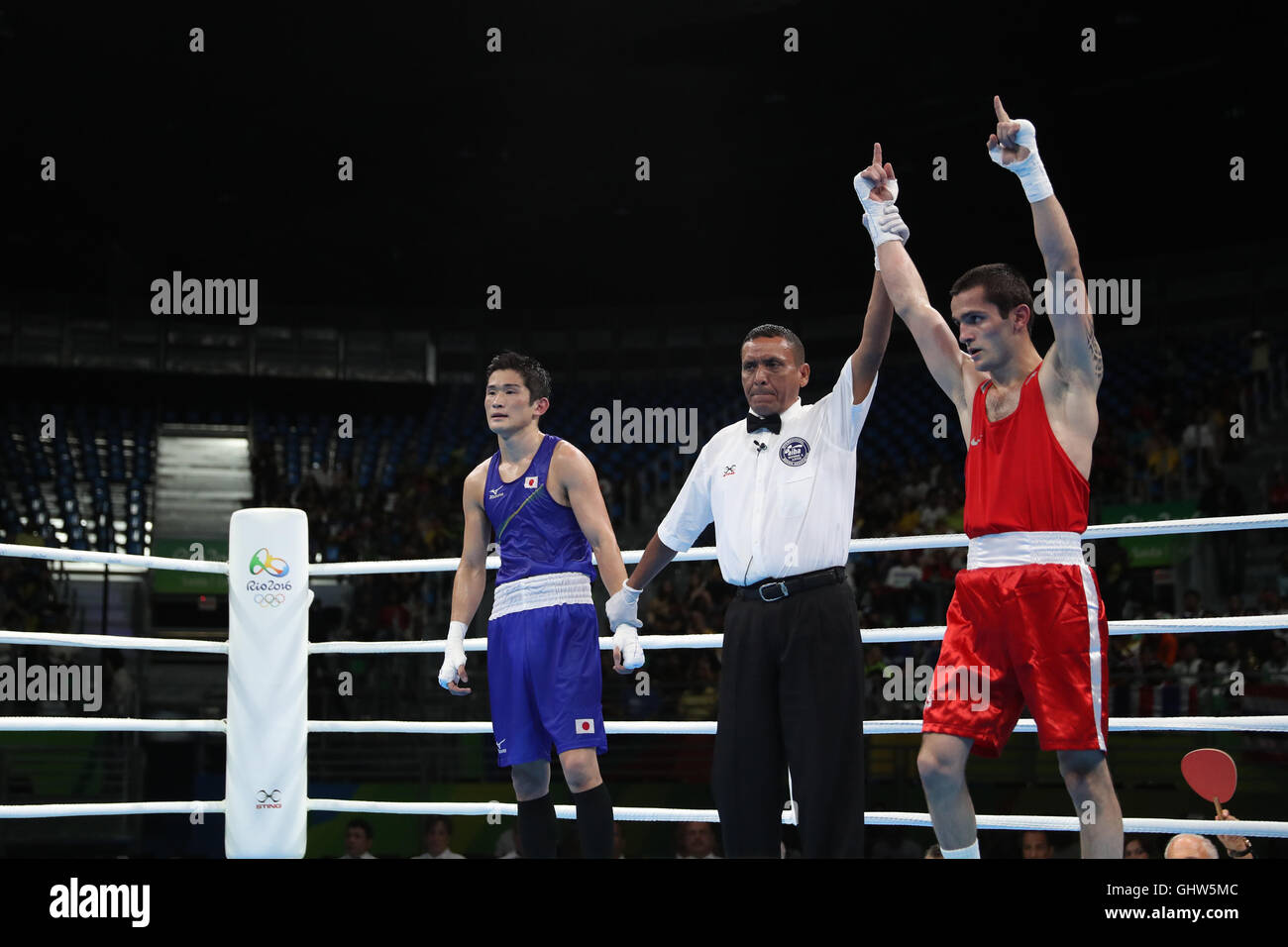 Rio de Janeiro, Brazil. 10th Aug, 2016. Arashi Morisaka (JPN), Javid ...