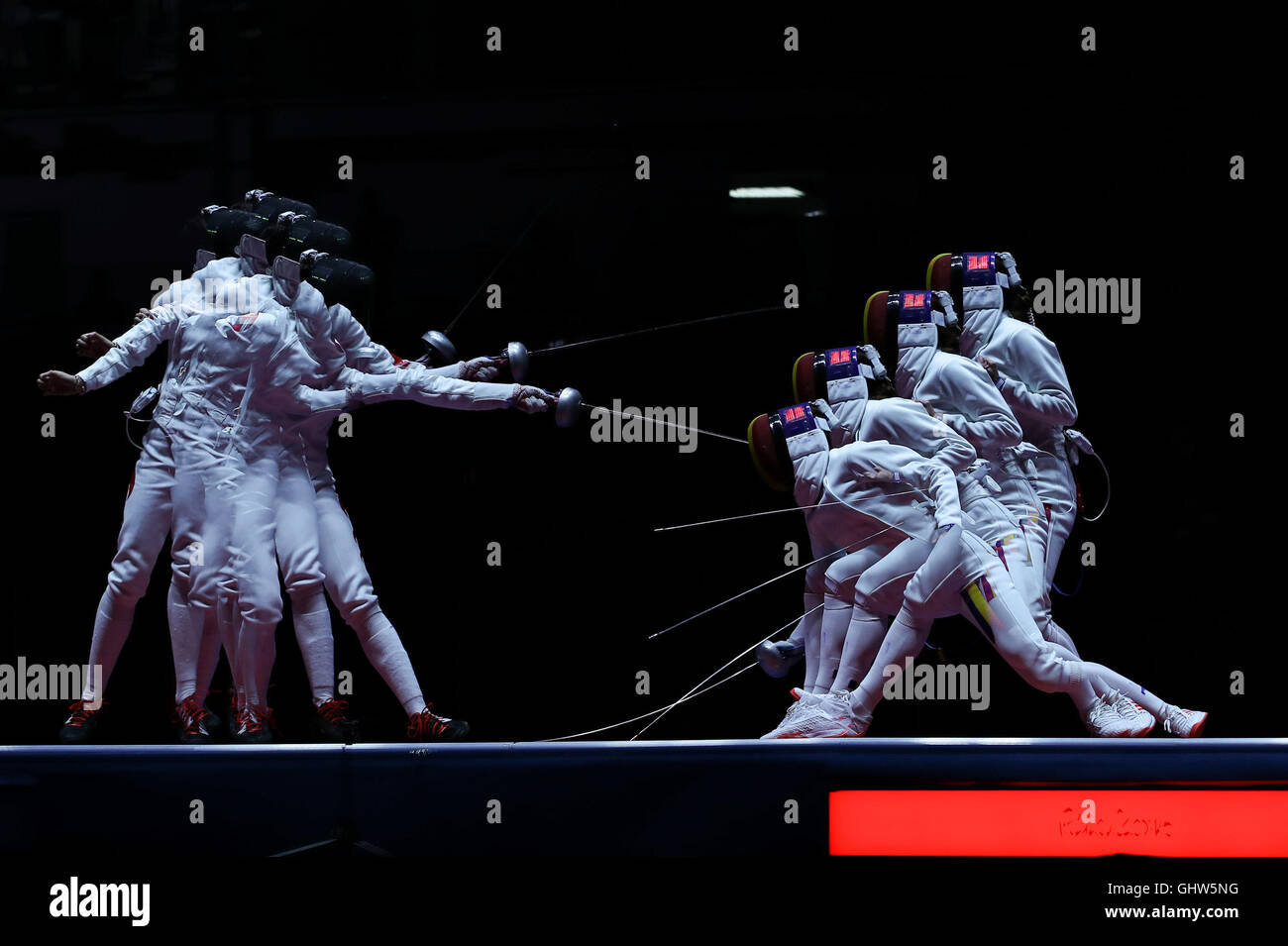 Rio de Janeiro, Brazil. 11th August, 2016. Fencing - end by female ...