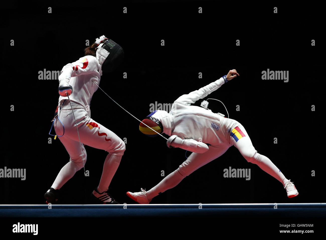 Rio de Janeiro, Brazil. 11th August, 2016. Fencing - end by female ...