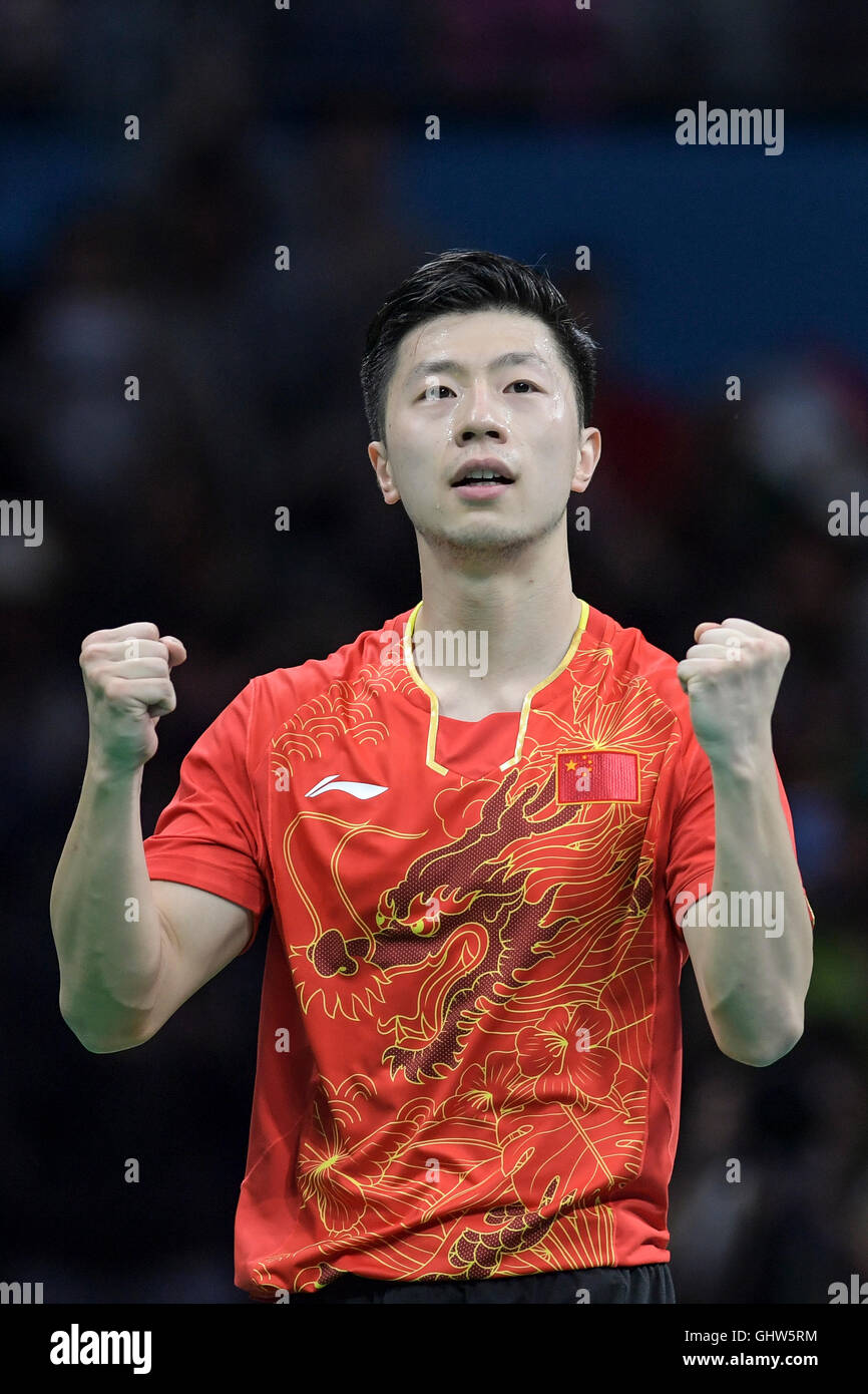 Rio de Janeiro, Brazil. 11th August, 2016. Long MA (CHN) celebrates a ...