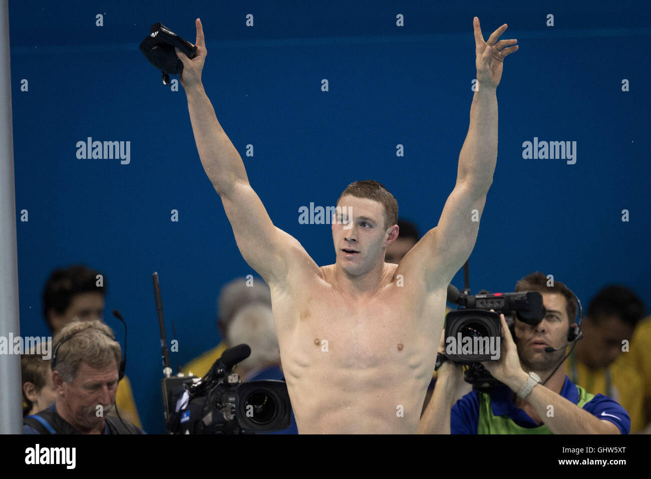 Rio de Janeiro, Brazil. 11th August, 2016. MURPHY Ryan (USA) at the end ...