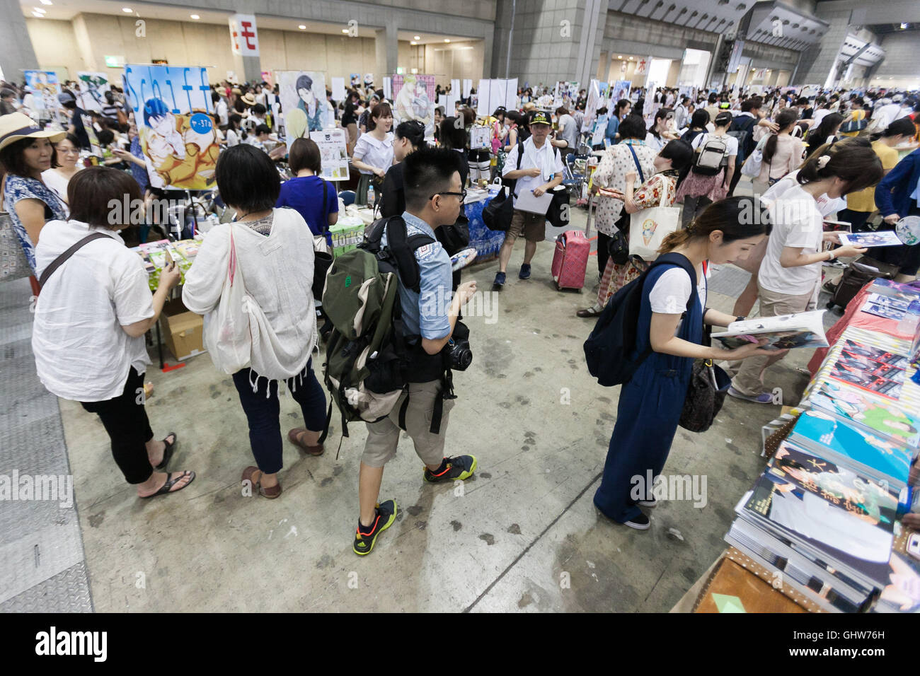 Tokyo, Japan. 12th August, 2016. Visitors gather at the Comic Market 90 ...