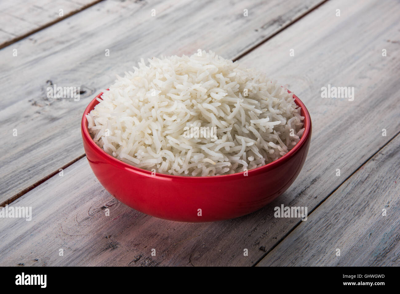 basmati rice in a brass bowl, cooked basmati rice, cooked plain rice ...