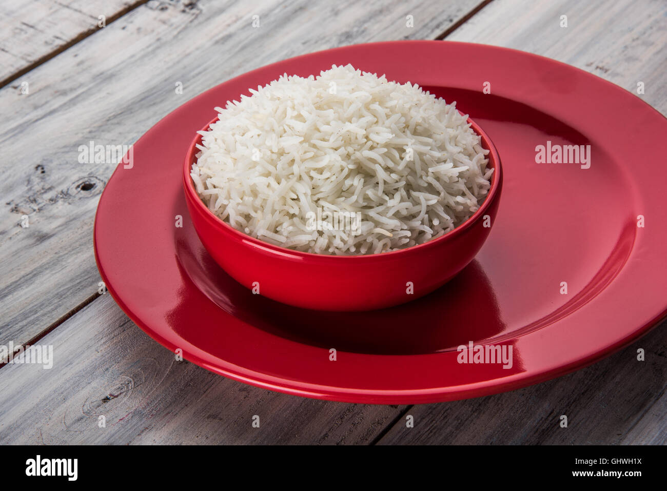 basmati rice in a brass bowl, cooked basmati rice, cooked plain rice ...