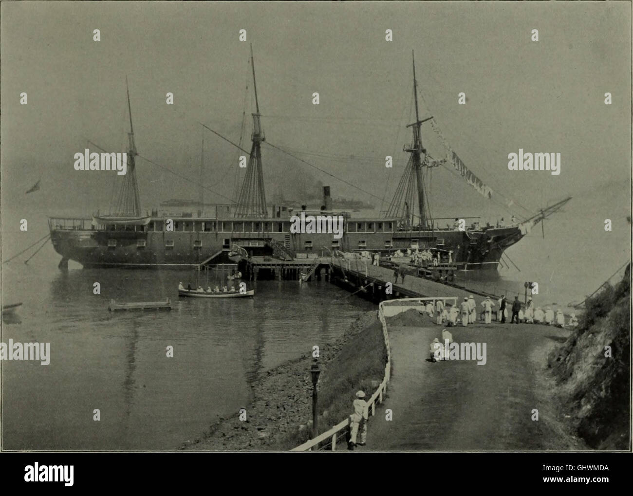 U.S. Naval Training Station, established 1899, Yerba Buena Island, San ...