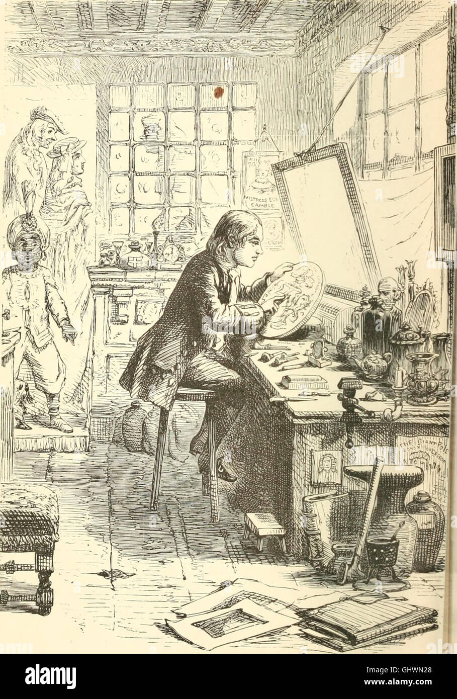 Historic Drawing By William Hogarth High Resolution Stock Photography ...