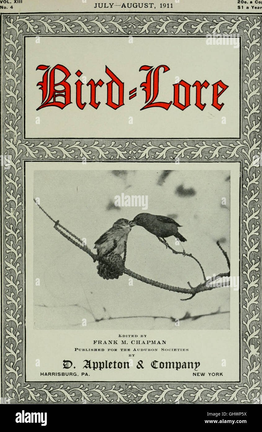 Bird-Lore, published in 1911, is a periodical dedicated to the study of ...