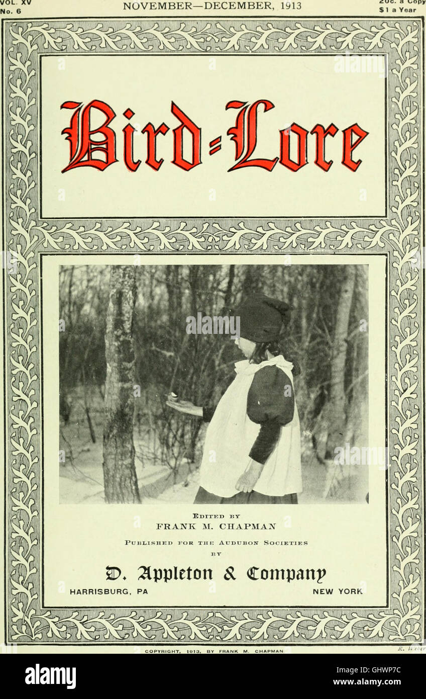 Bird-lore (1913) covers birdwatching, avian behavior, migration ...