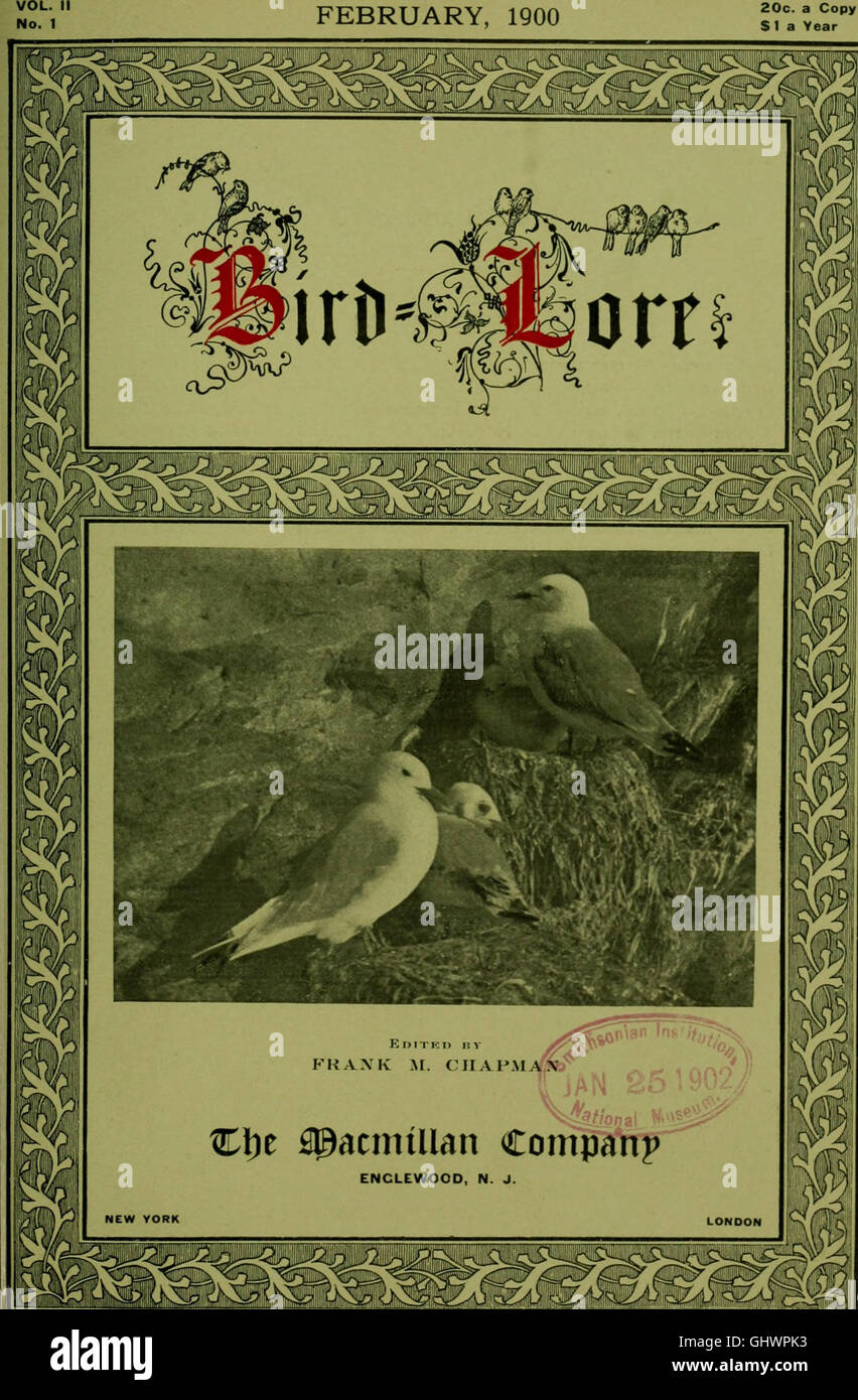 The 1900 publication 'Bird Lore' offers insights into birdlife ...