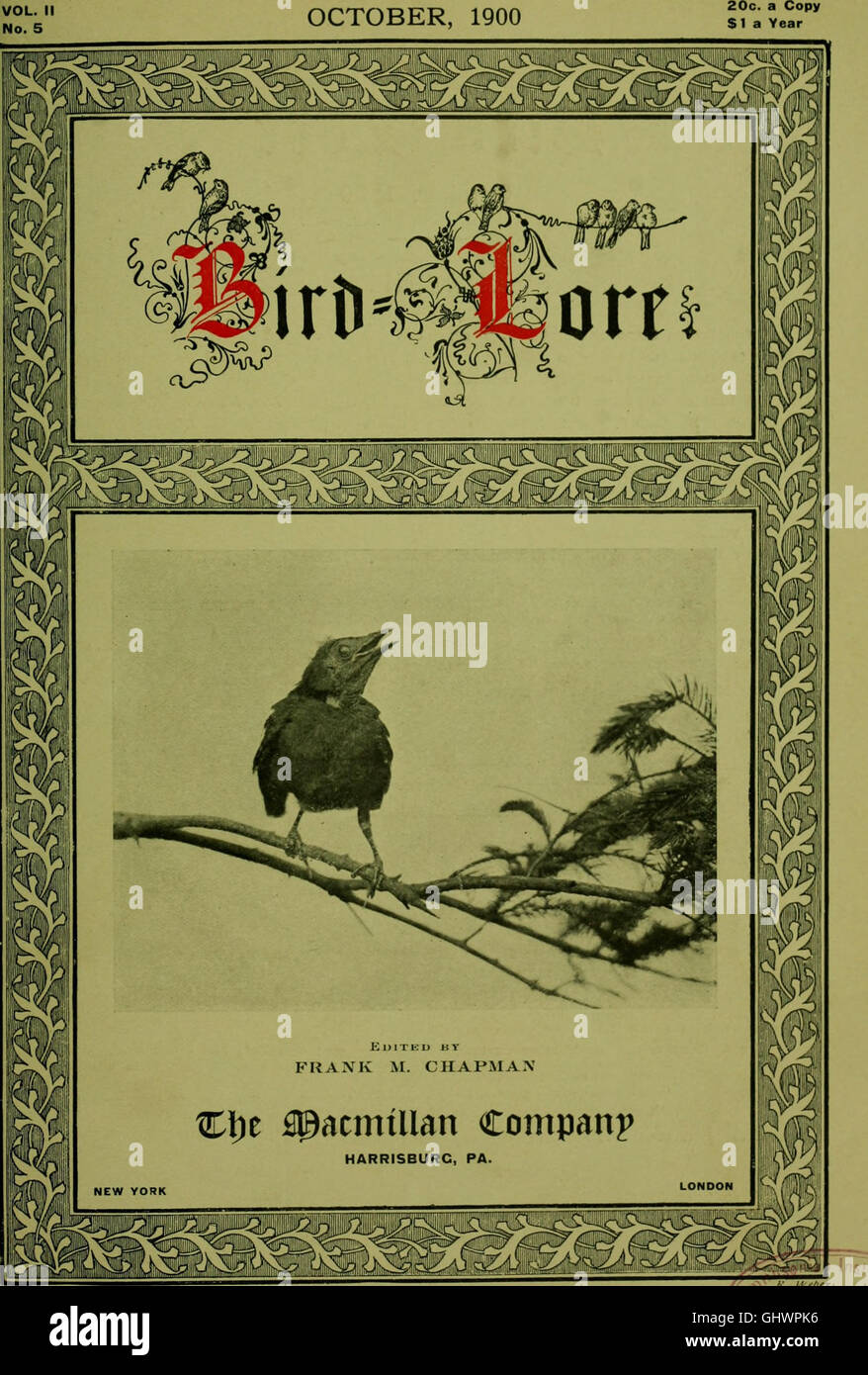 A 1900 ornithological journal focusing on bird species, behavior ...