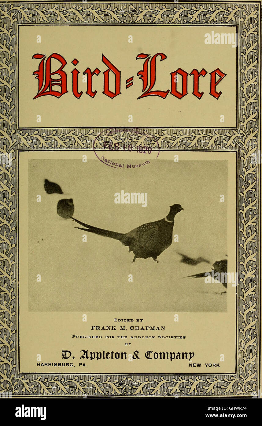 'Bird Lore' (1920) is a journal dedicated to the study and conservation ...