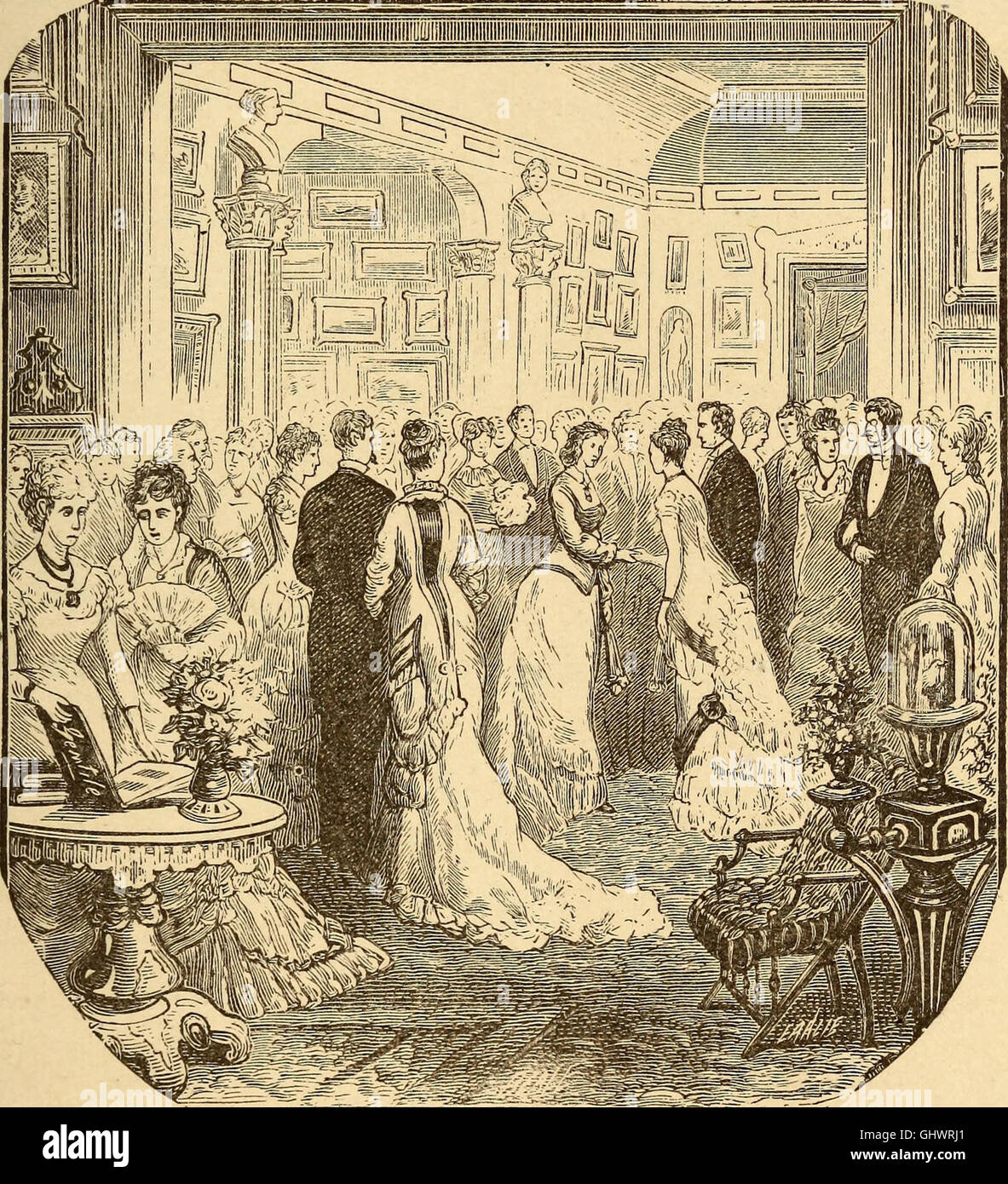 American etiquette and rules of politeness (1883 Stock Photo - Alamy