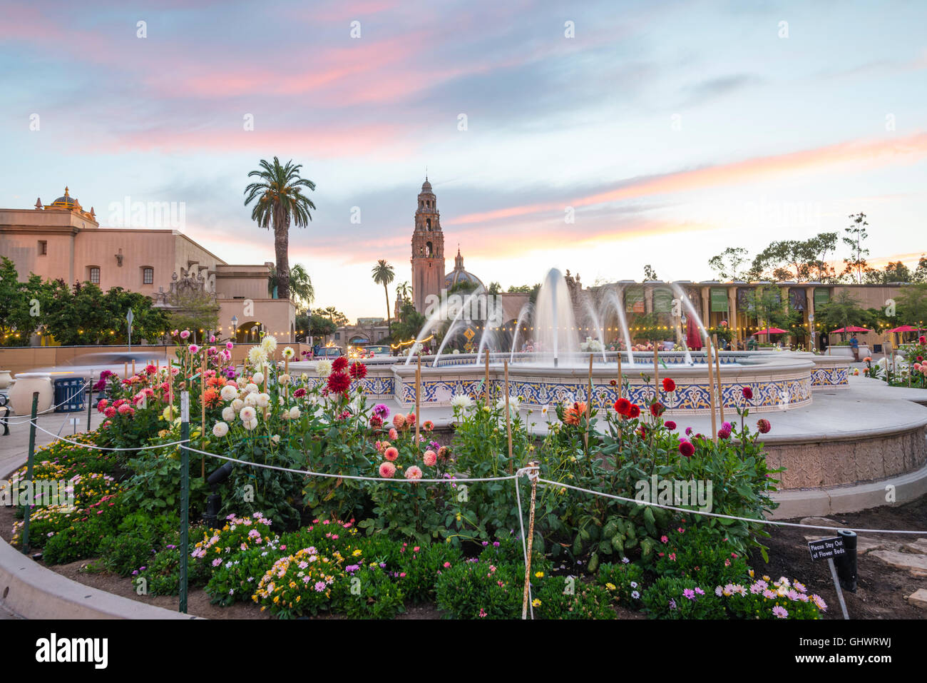 Balboa Park at sunset. San Diego, California, USA Stock Photo - Alamy