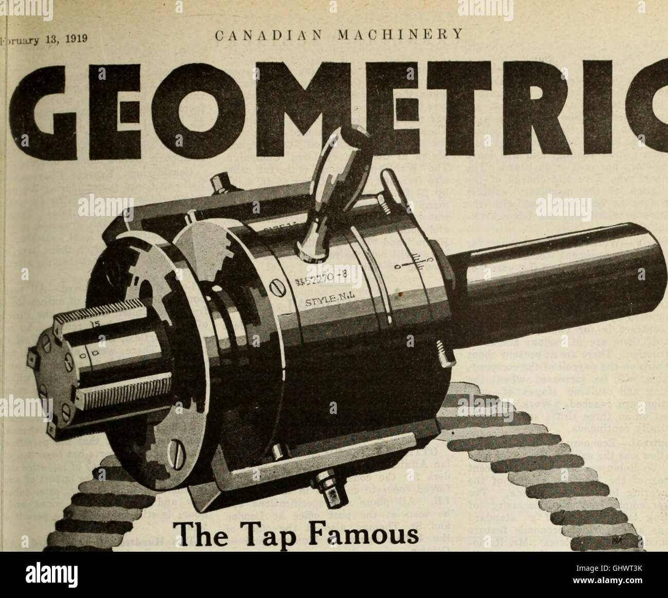 Canadian machinery metalworking january june 1919 hi-res stock ...