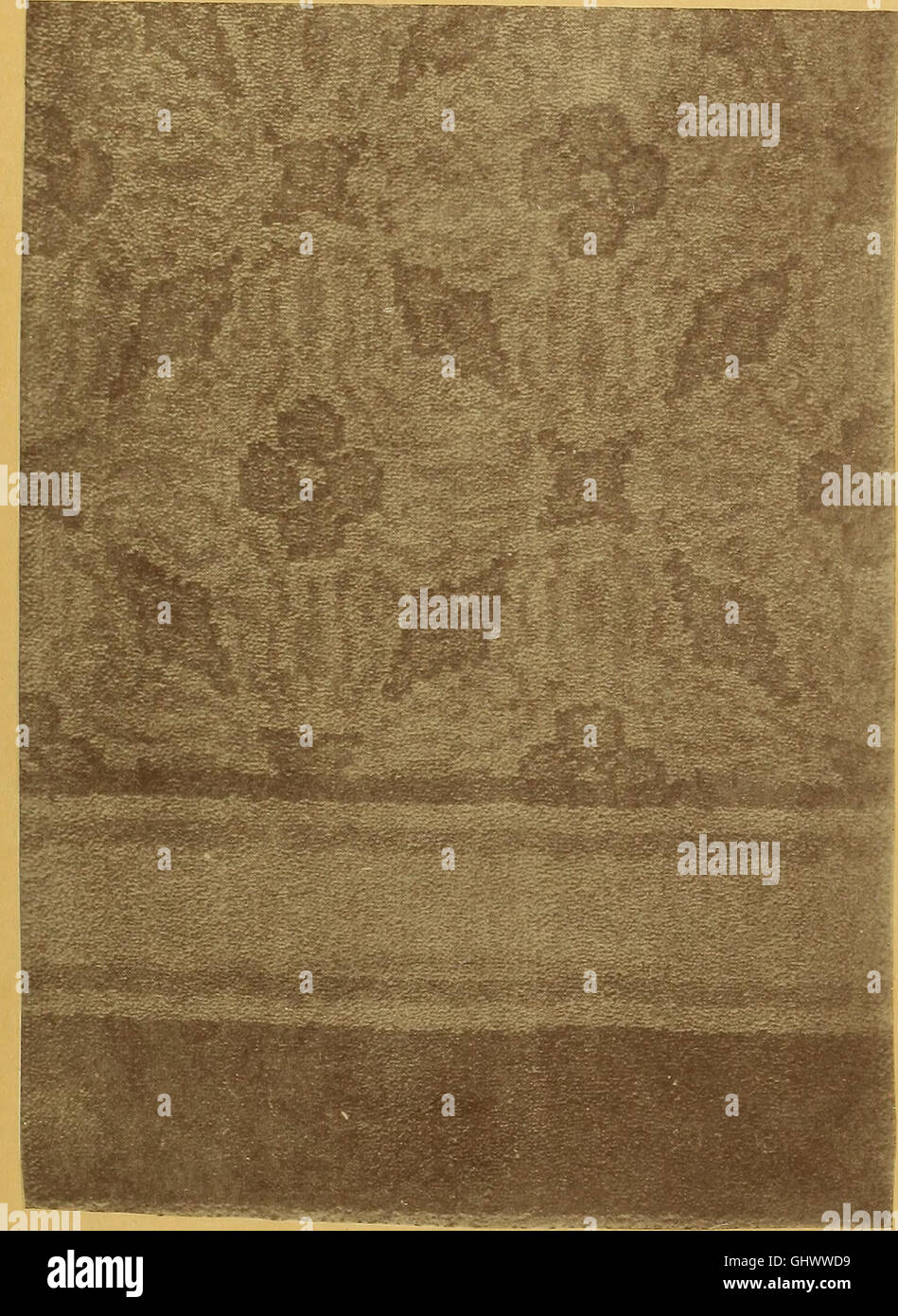 This illustrated book on decorative textiles details various materials ...