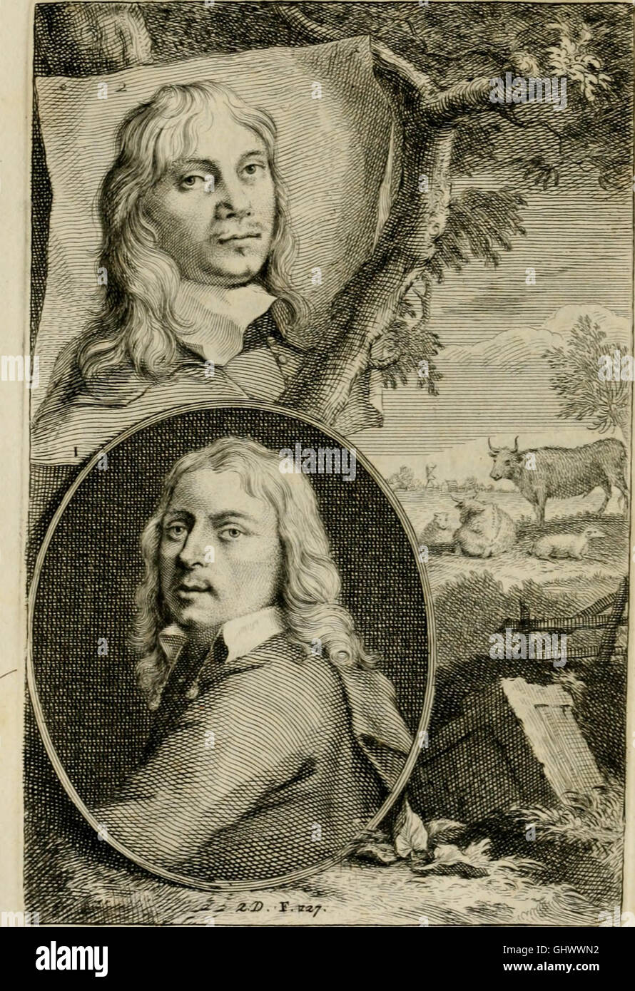 A Dutch work showcasing the lives, artworks, and portraits of notable ...