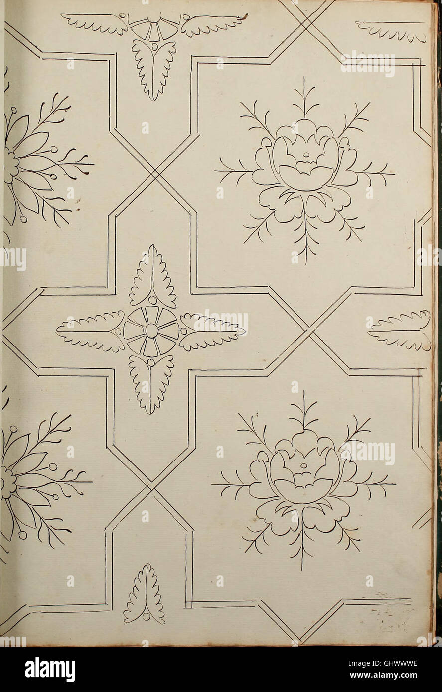 'Directoire Designs for Textiles' (1793) presents a collection of ...