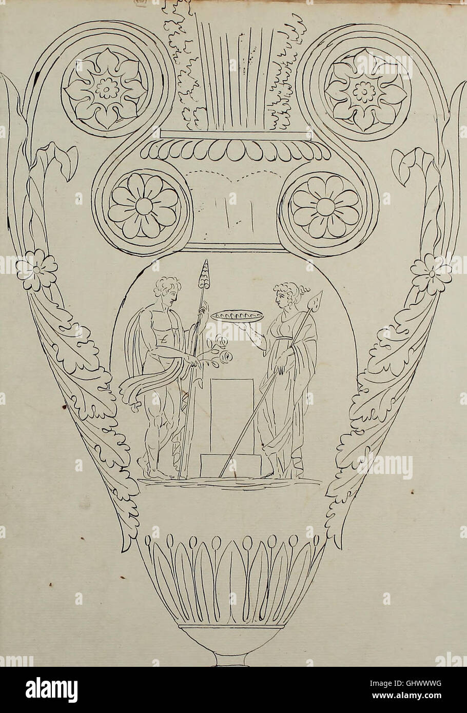 A 1793 publication showcasing textile designs from the Directoire ...