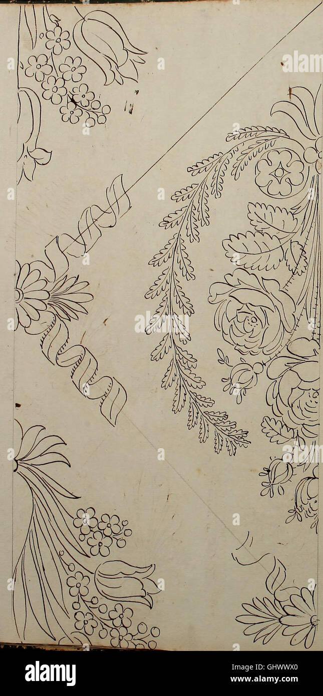 This 1793 collection presents Directoire-style designs for textiles ...