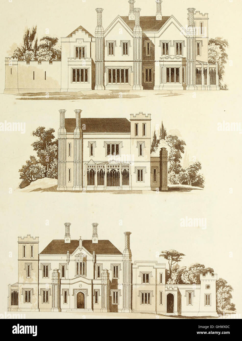 A collection of architectural designs for various types of residential ...