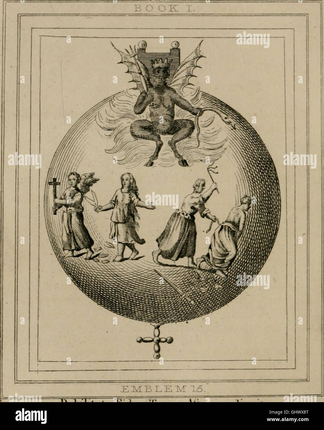 Emblems divine and moral (1839 Stock Photo - Alamy