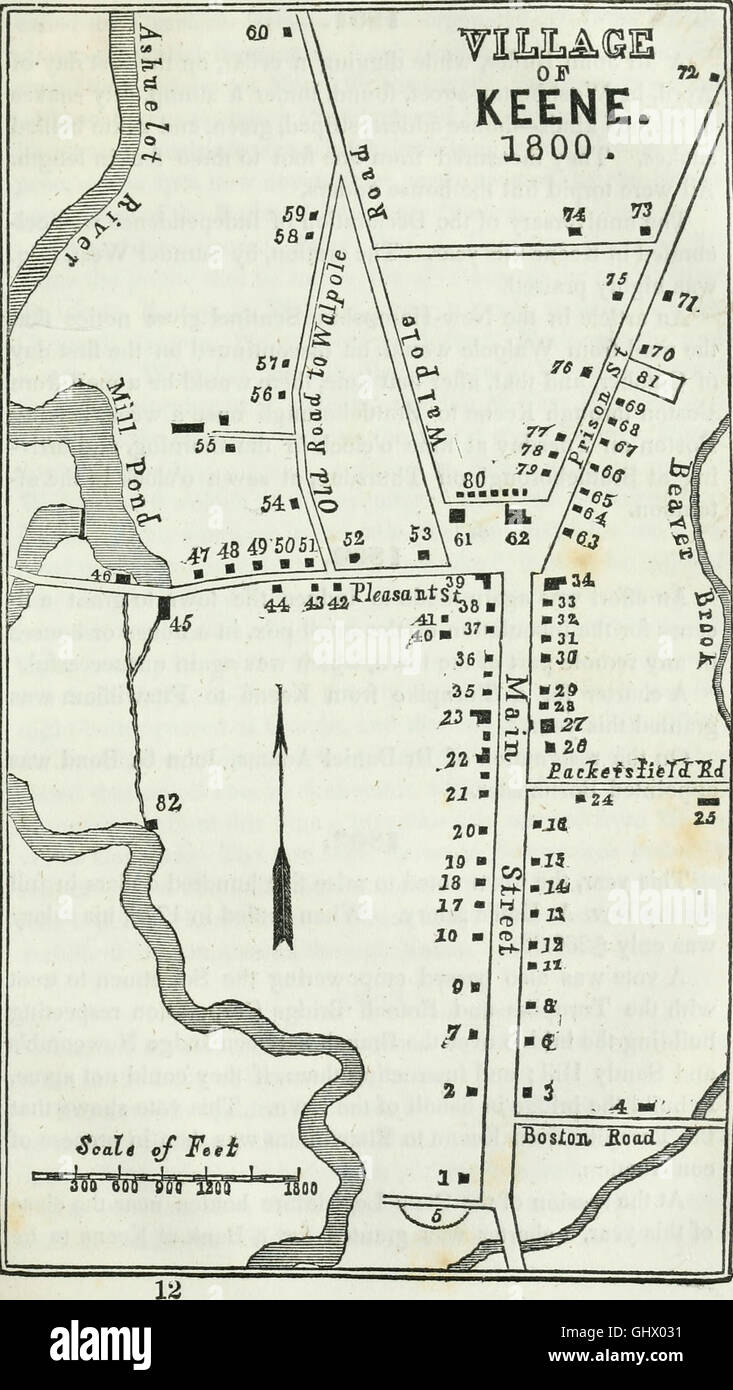 Map Of Keene High Resolution Stock Photography and Images - Alamy