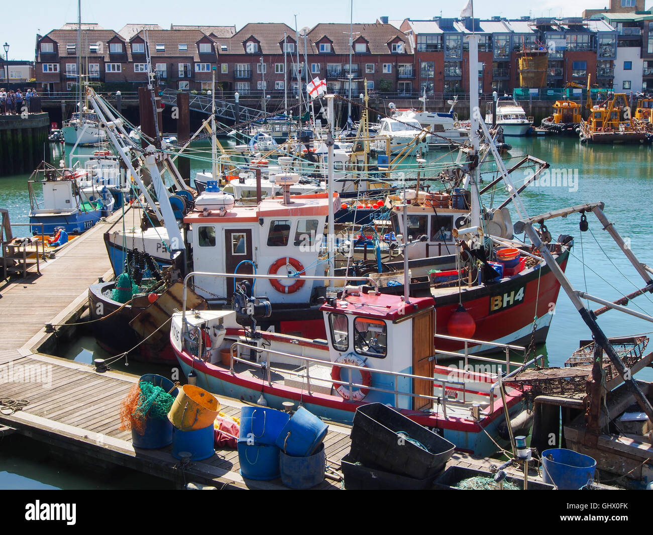 Camber Quay, Old Portsmouth, England, home to Portsmouth's inshore ...