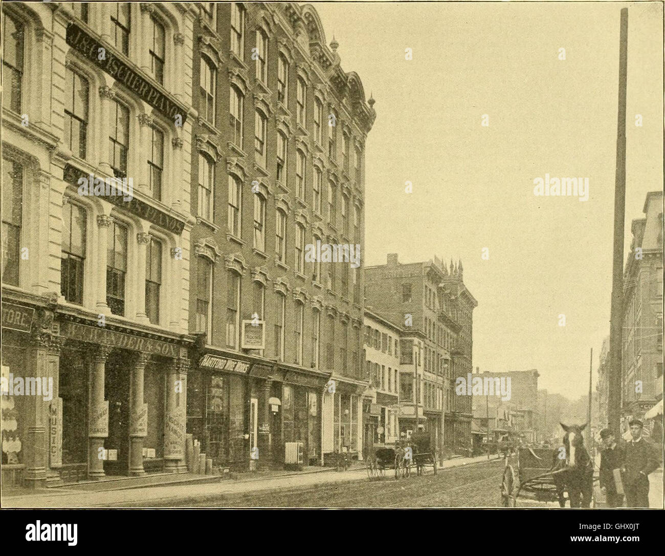 This 1895 publication highlights Hartford, Connecticut, showcasing its ...
