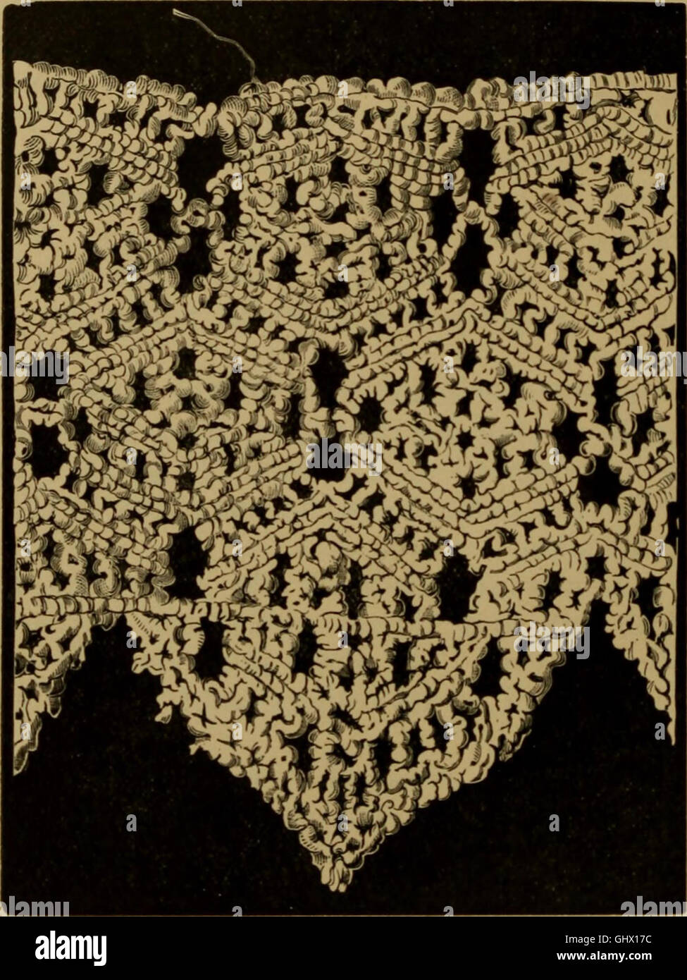 This 1902 book traces the history of lace, detailing its origins ...