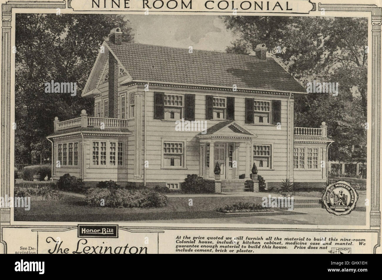 This 1921 catalog showcases modern homes built using Honor Bilt ...