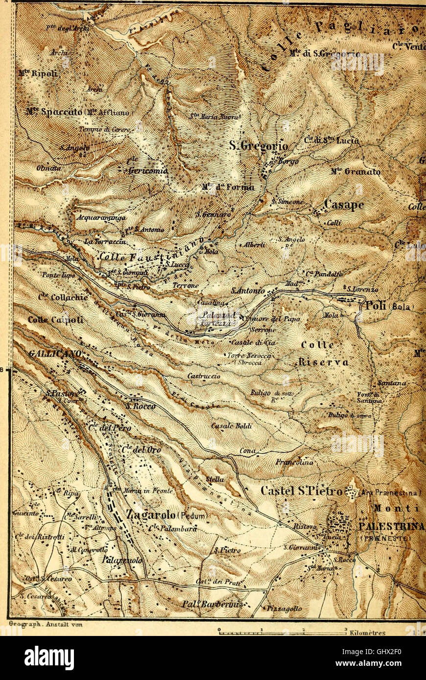 Map of italy 1880 hi-res stock photography and images - Alamy