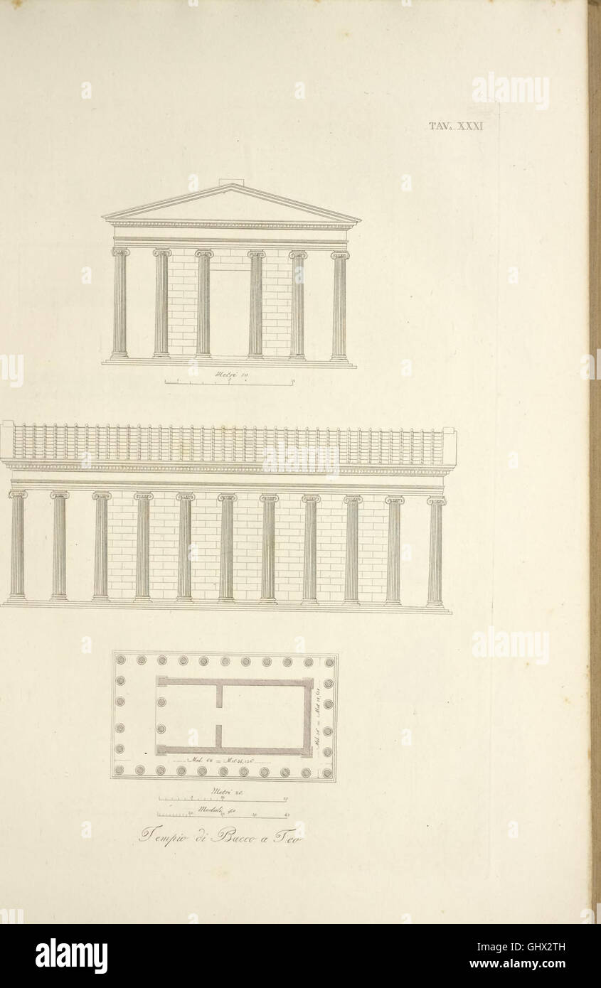 This 1830 work details ancient architecture through monuments, divided ...