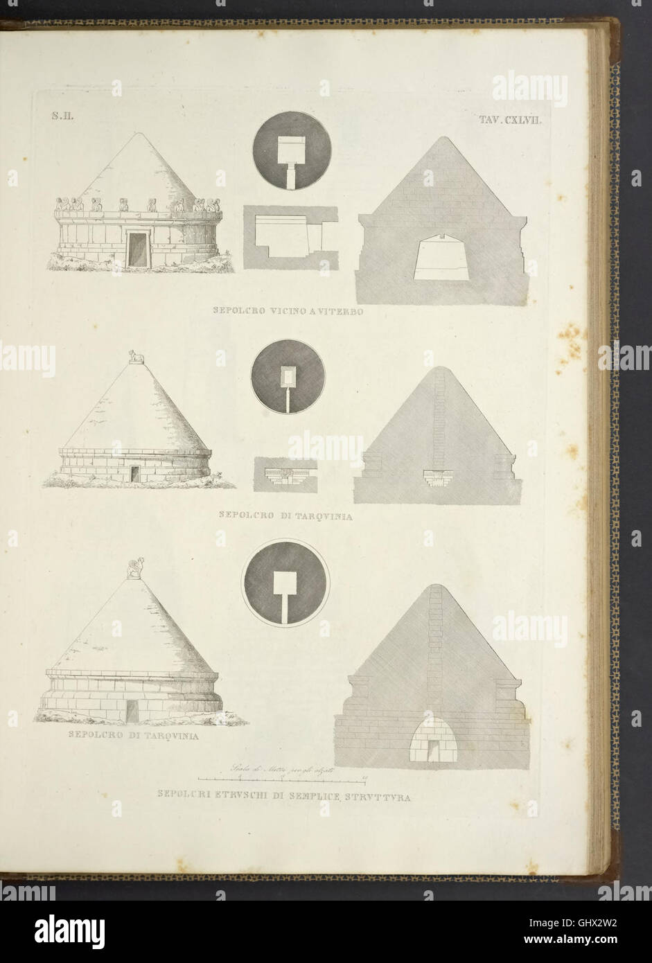 This 1830 work divides ancient architecture into three sections ...