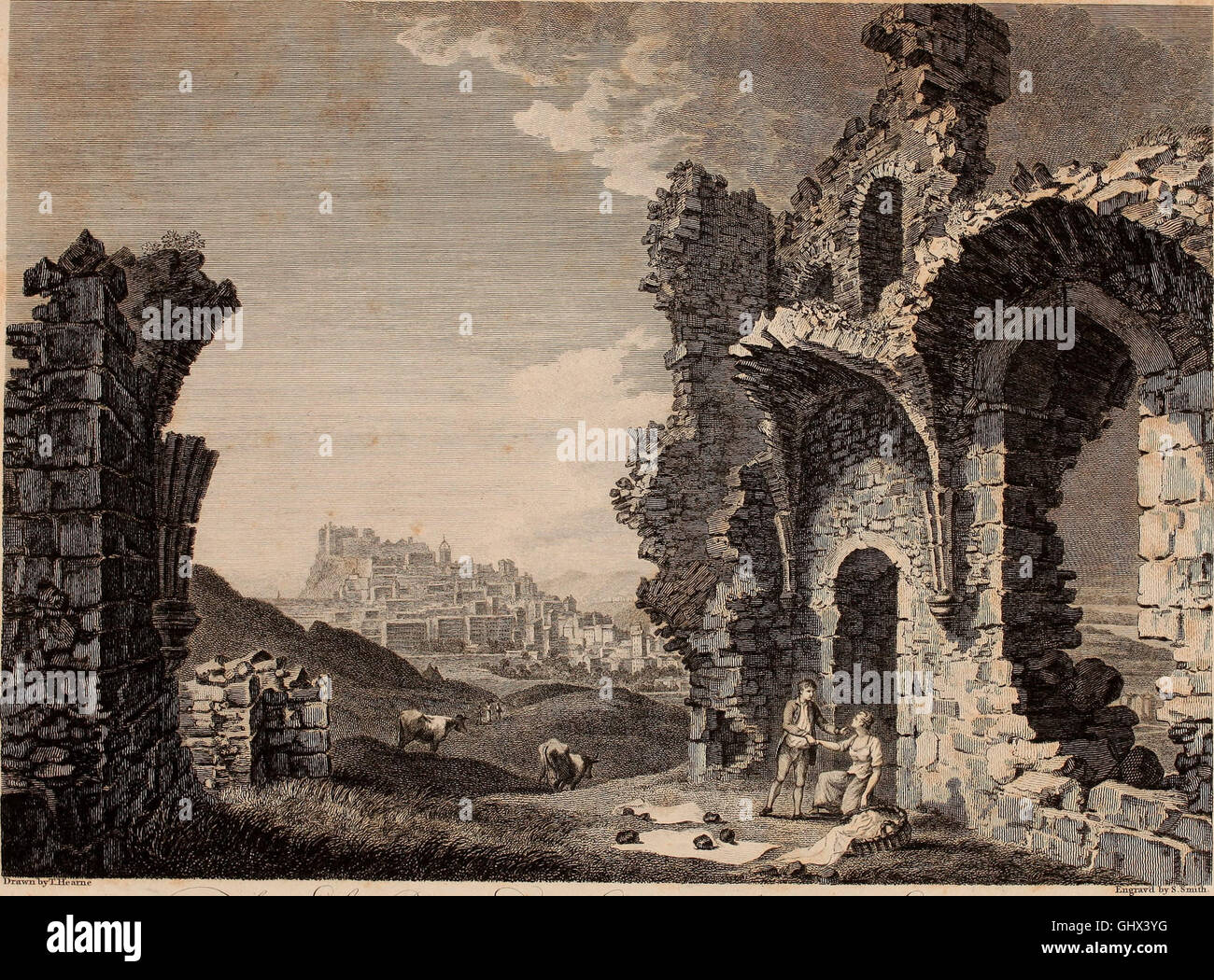 This 1807 work showcases illustrated views of existing monasteries ...