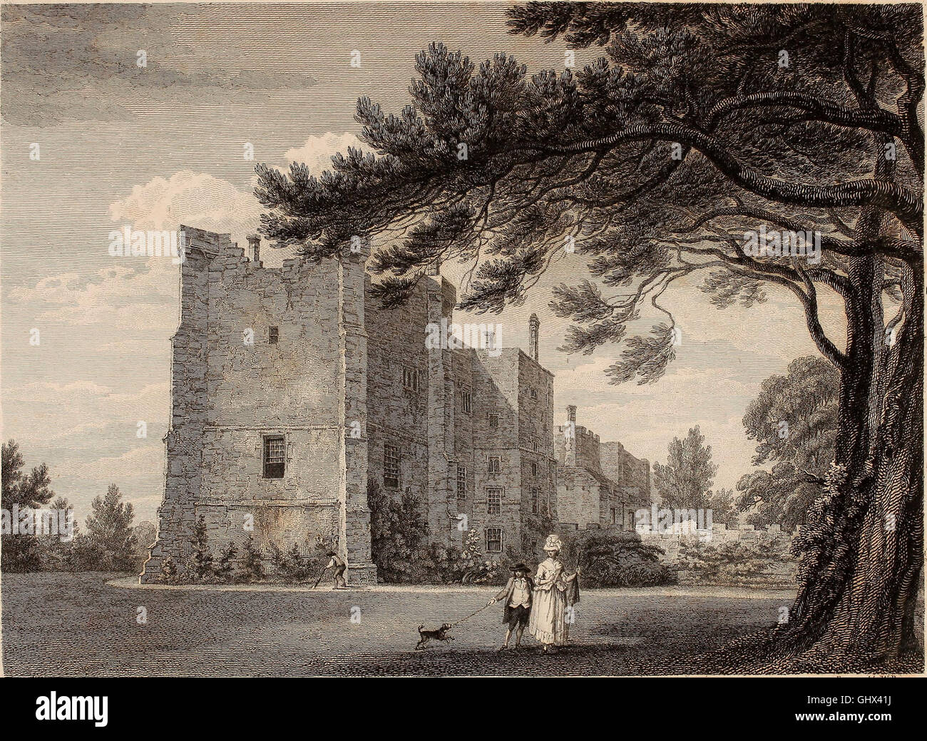 This 1807 work offers illustrated views of historic British monasteries ...
