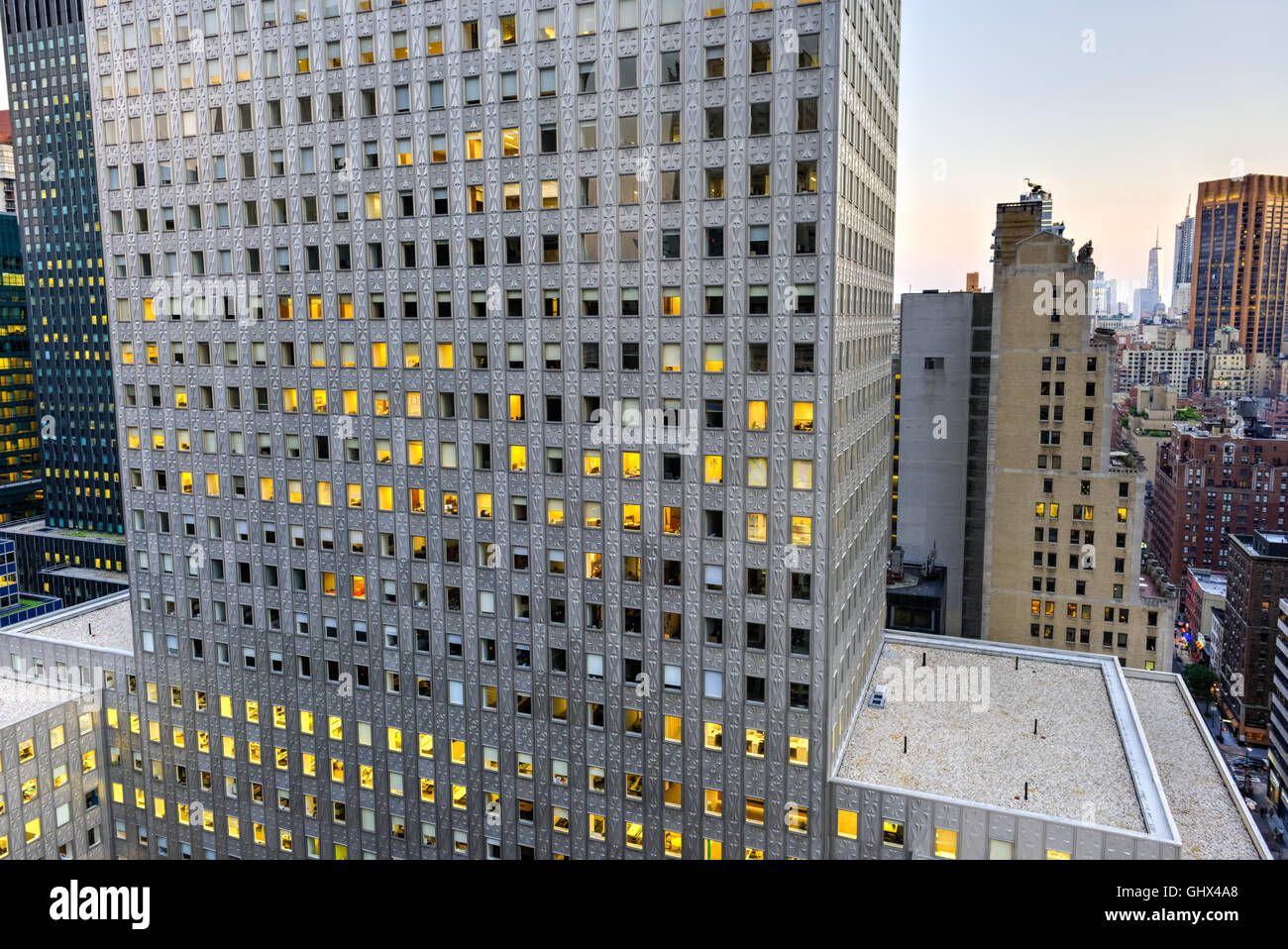 Socony-Mobil Building in midtown Manhattan in New York City Stock Photo ...