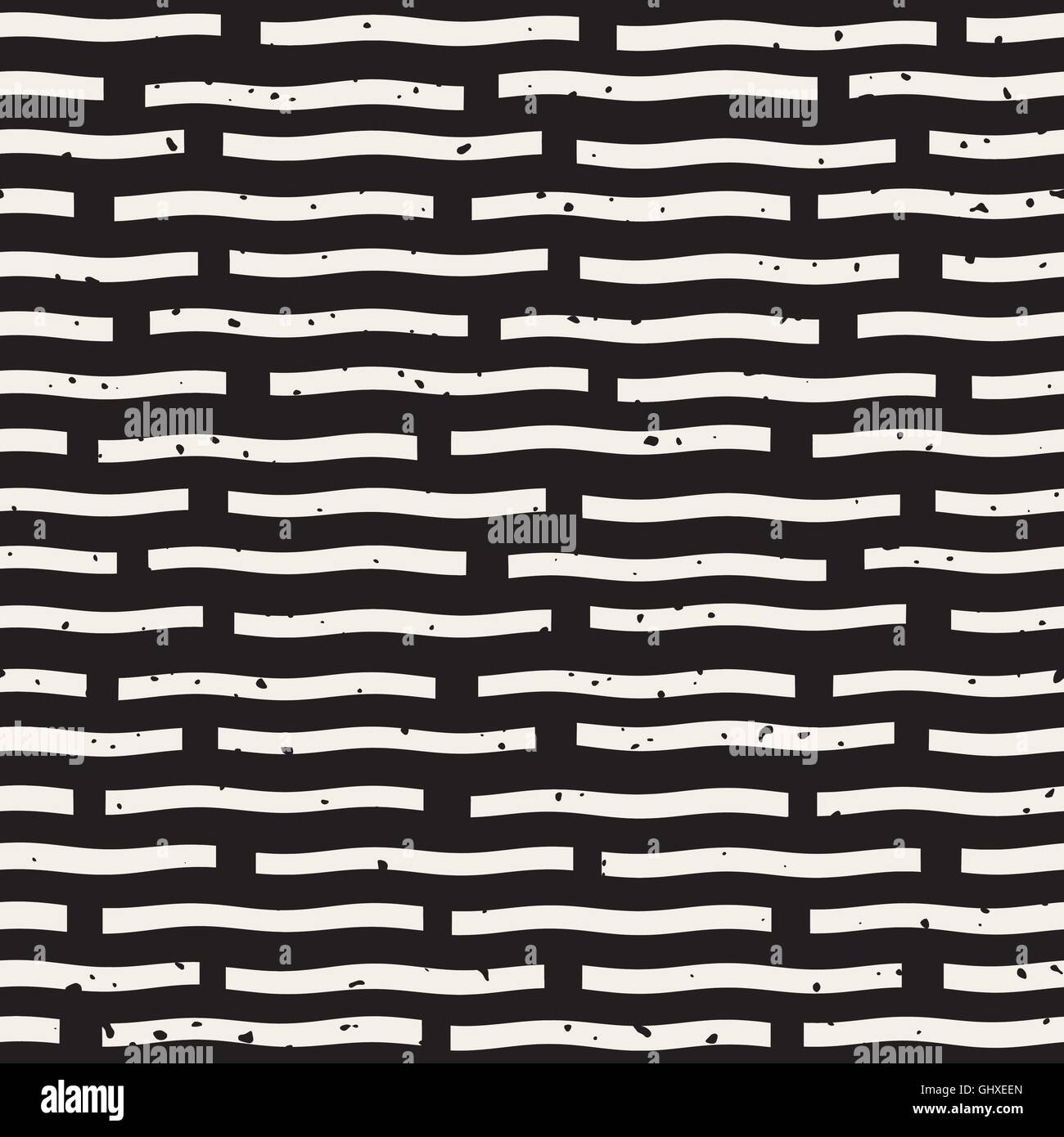Vector Seamless Hand Drawn Horizontal Lines Grungy Pattern Stock Vector ...