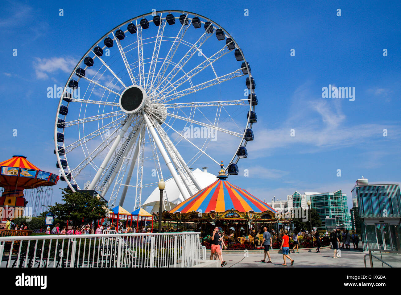 Centennial Ferris Wheel, Navy Pier, Chicago , Illinois. Opened May 2016 ...