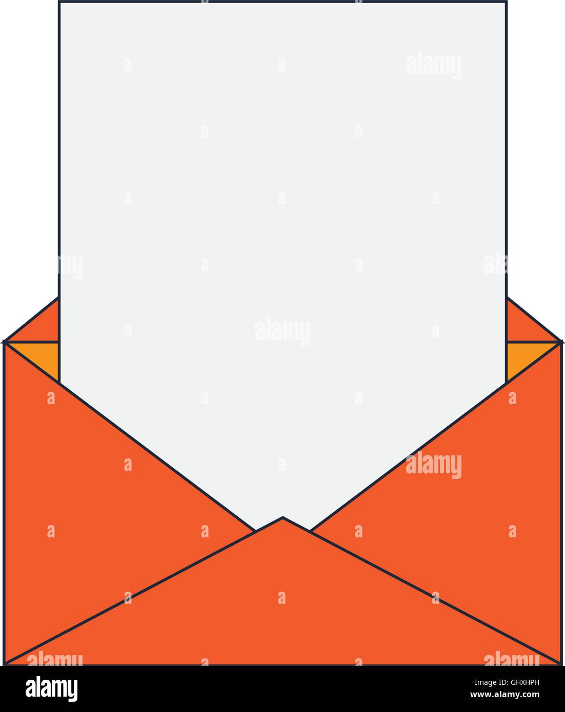 open envelope icon Stock Vector Image & Art - Alamy