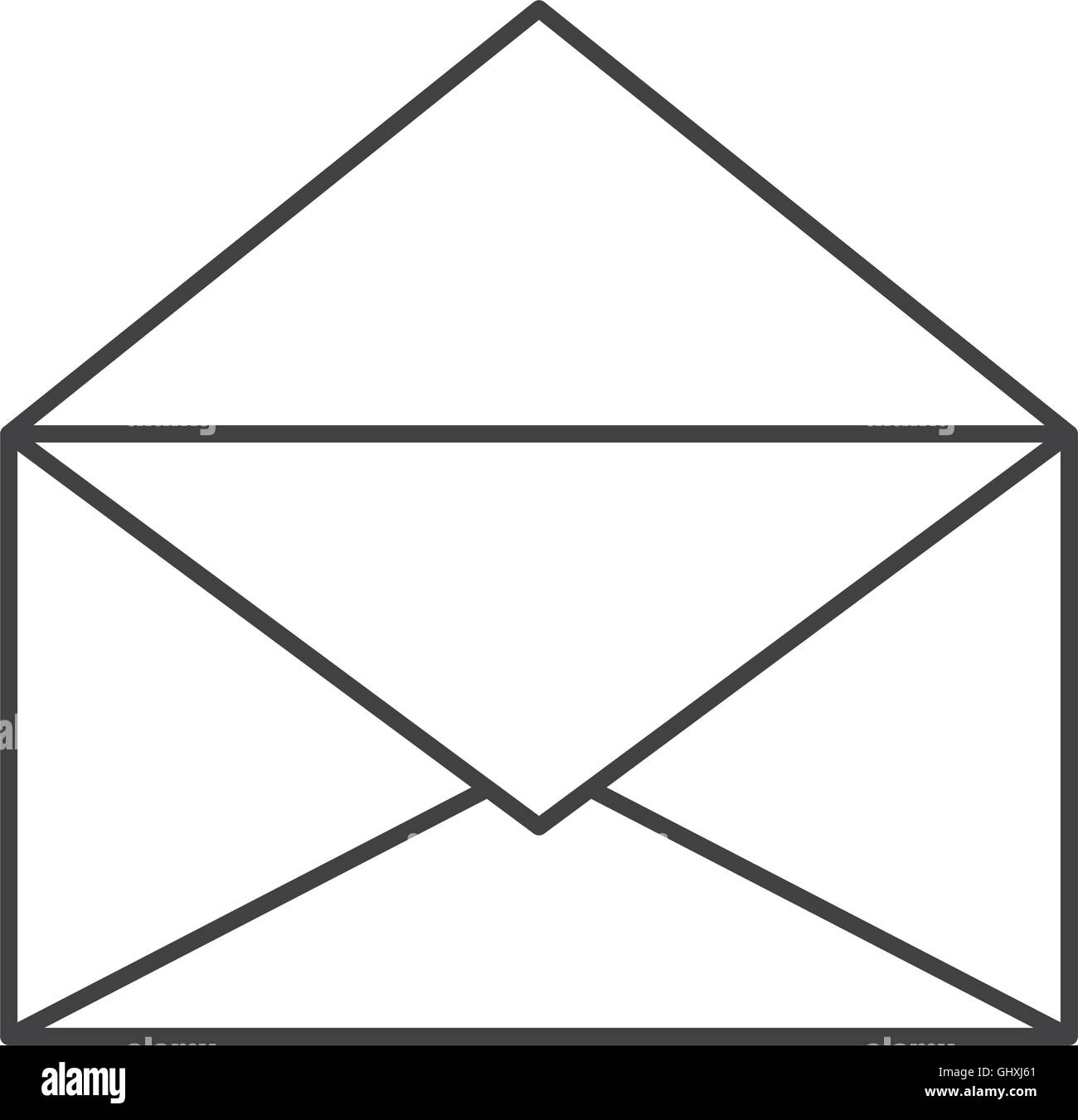 open envelope icon Stock Vector Image & Art - Alamy