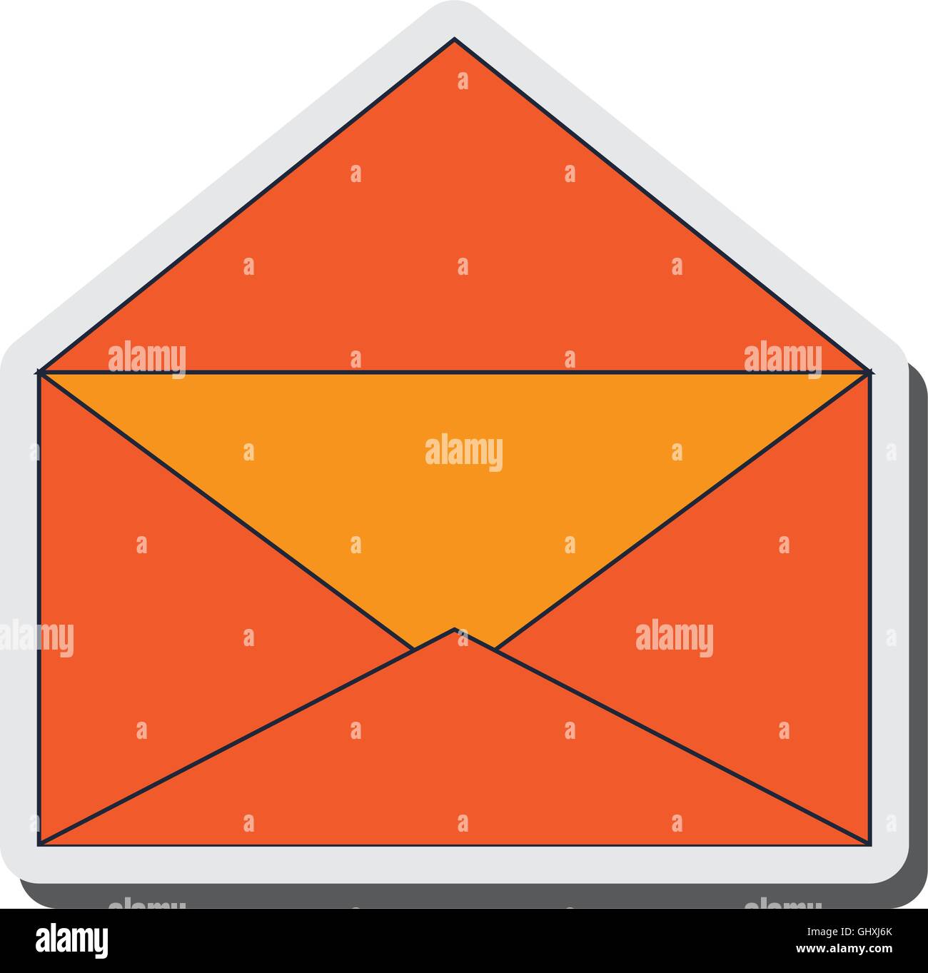 open envelope icon Stock Vector Image & Art - Alamy