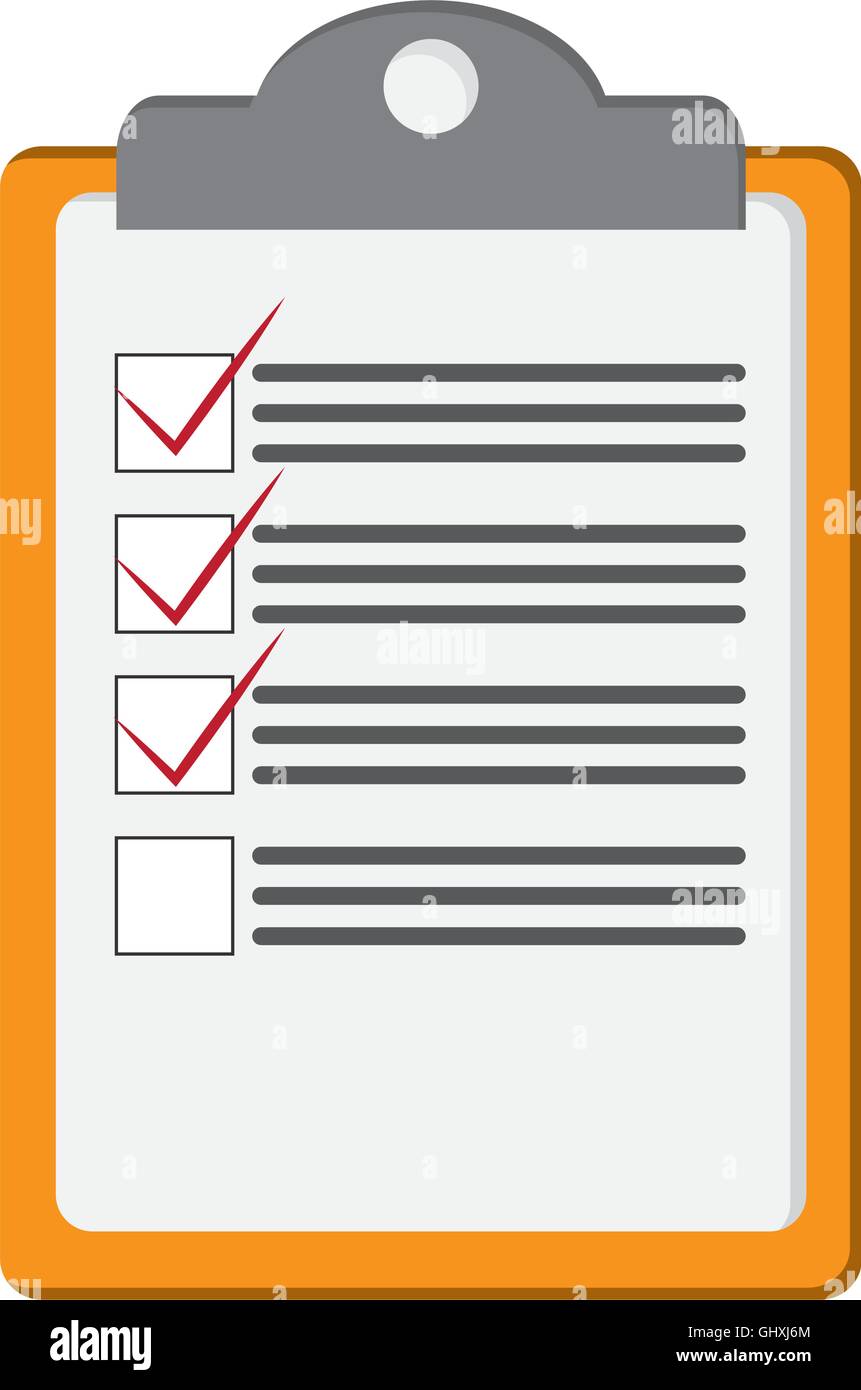 clipboard with check list icon Stock Vector Image & Art - Alamy