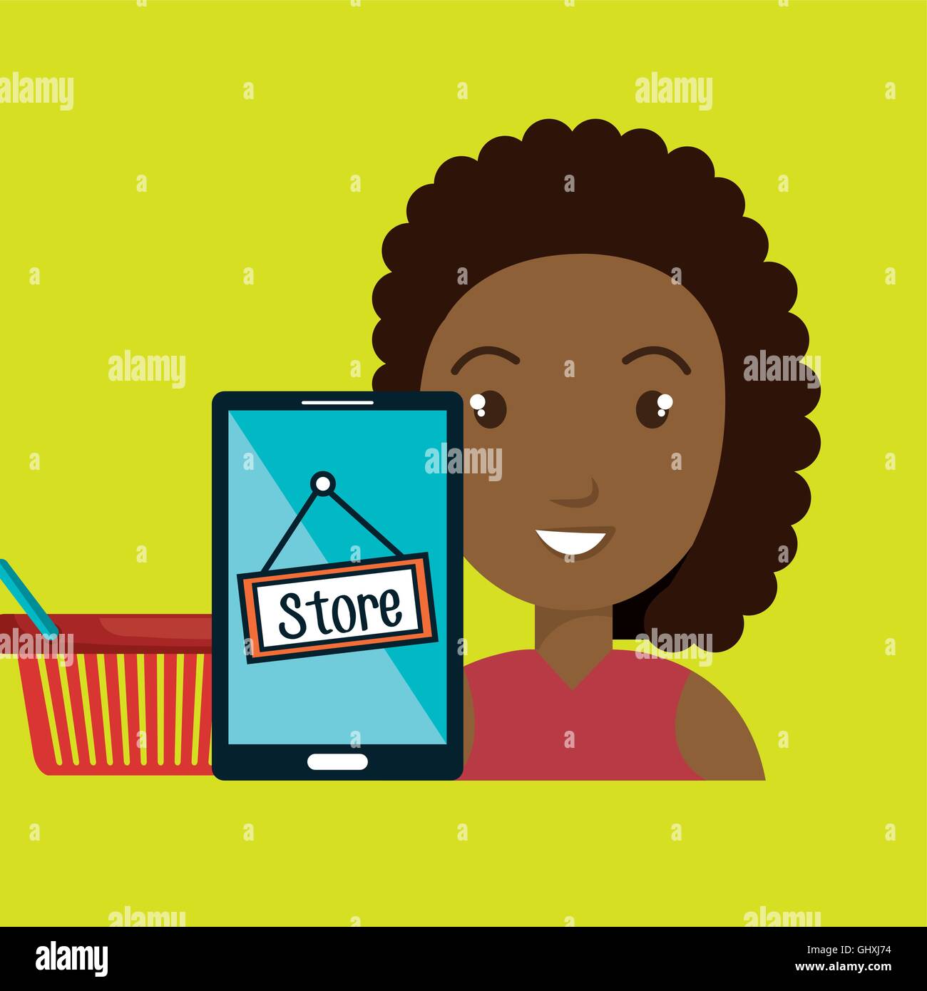 man store digital smartphone Stock Vector Image & Art - Alamy