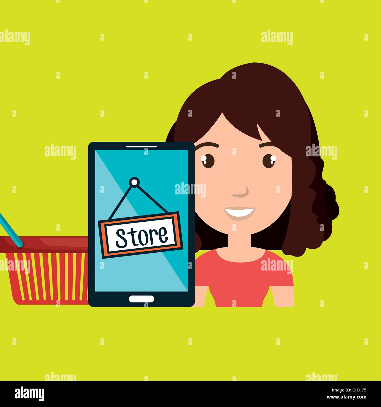 man store digital smartphone Stock Vector Image & Art - Alamy