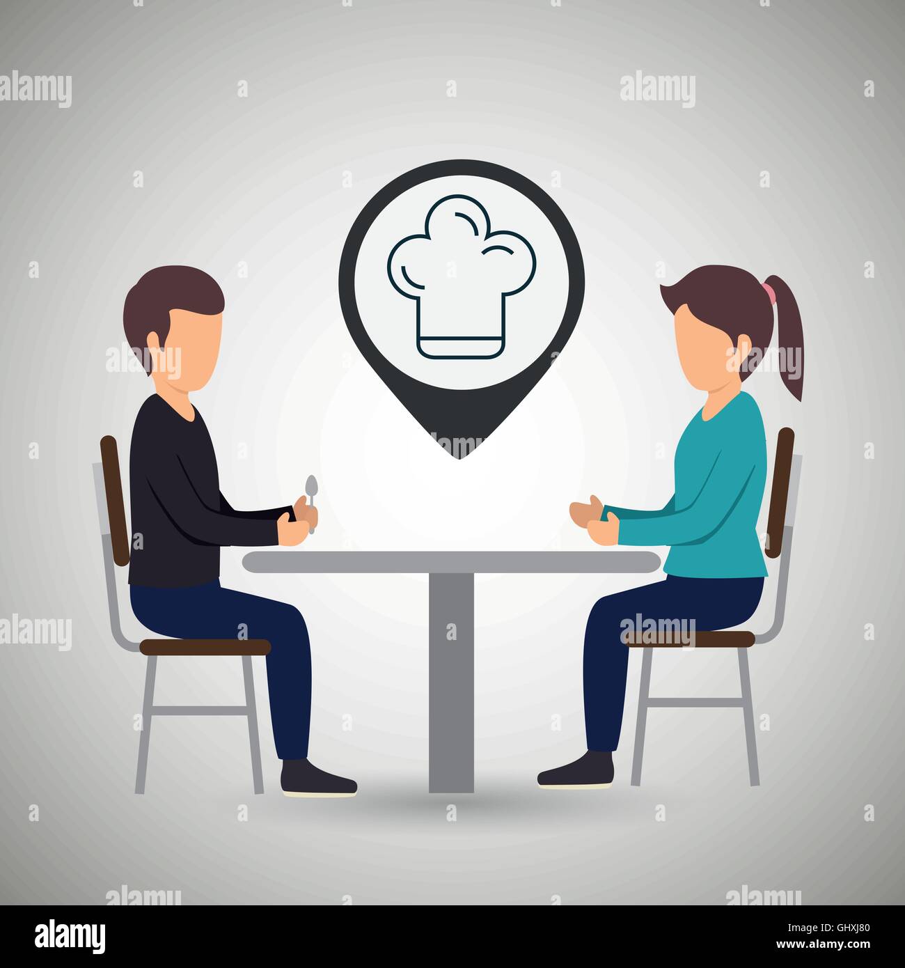 Young man hat sitting Stock Vector Images - Alamy