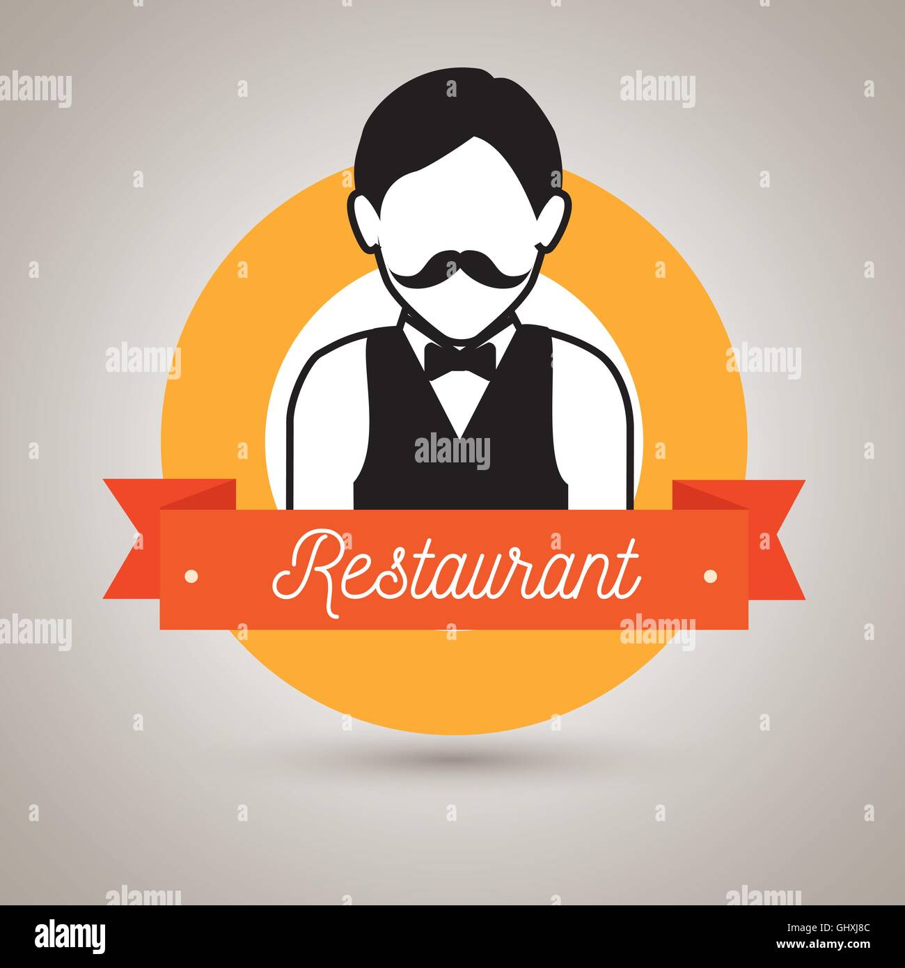 waiter serving restaurant icon Stock Vector Image & Art - Alamy