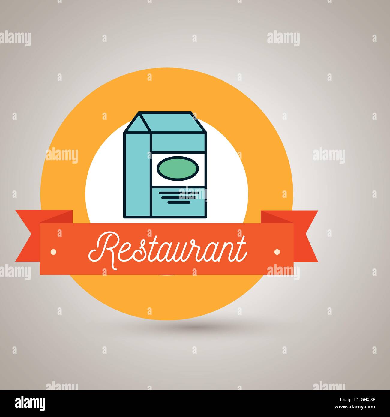 box milk carton restaurant Stock Vector Image & Art - Alamy