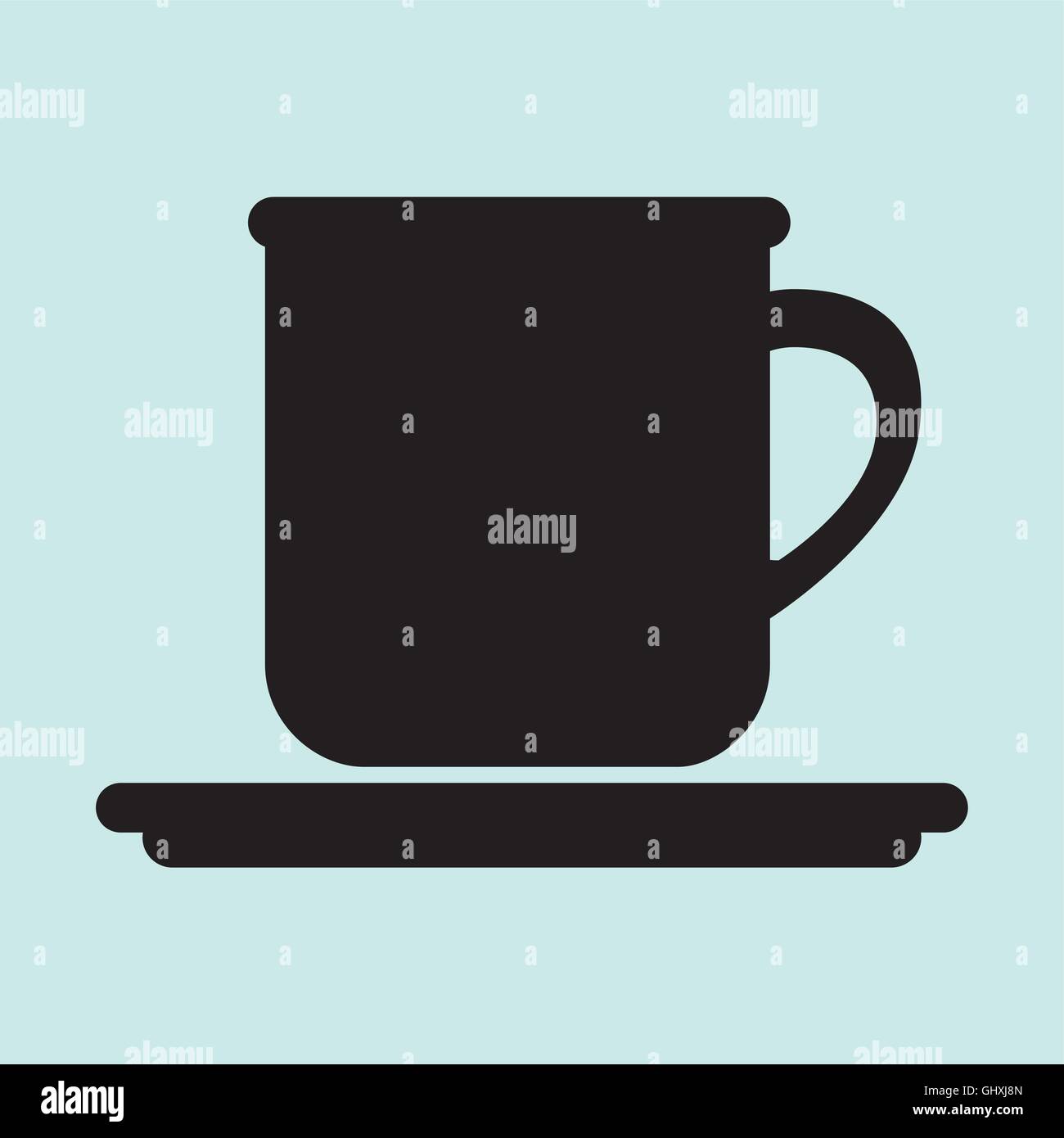 cup plate beverage icon Stock Vector Image & Art - Alamy